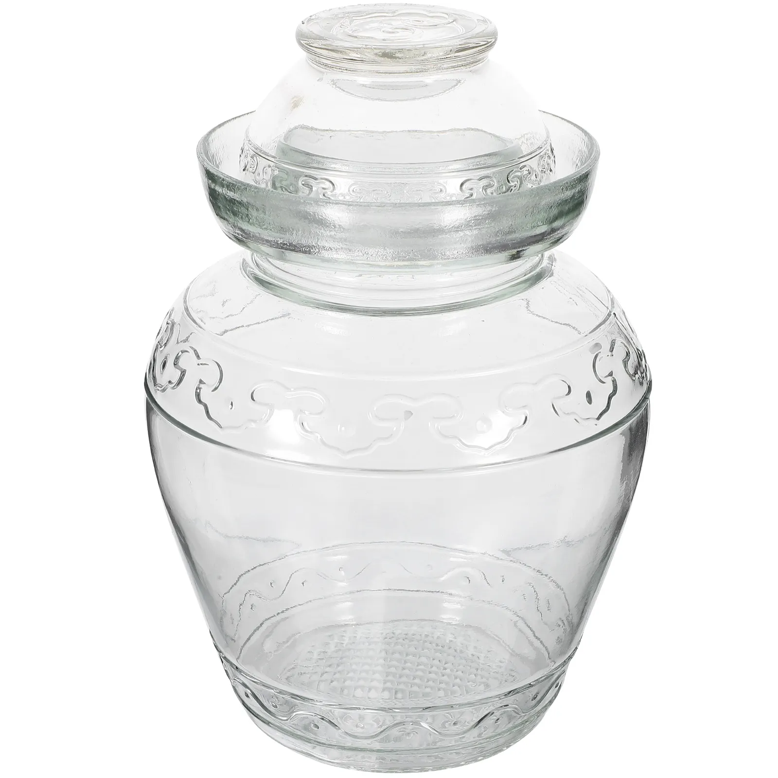 Gallon Glass Jar With Lid 2 Jar Set, 5kg Glass Fermenting Jar With Lid ...