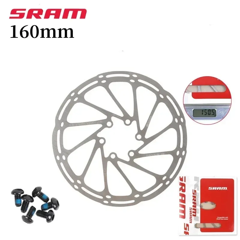 High-Performance SRAM Bicycle Brake Rotors: 160/180/203mm Centerline ...