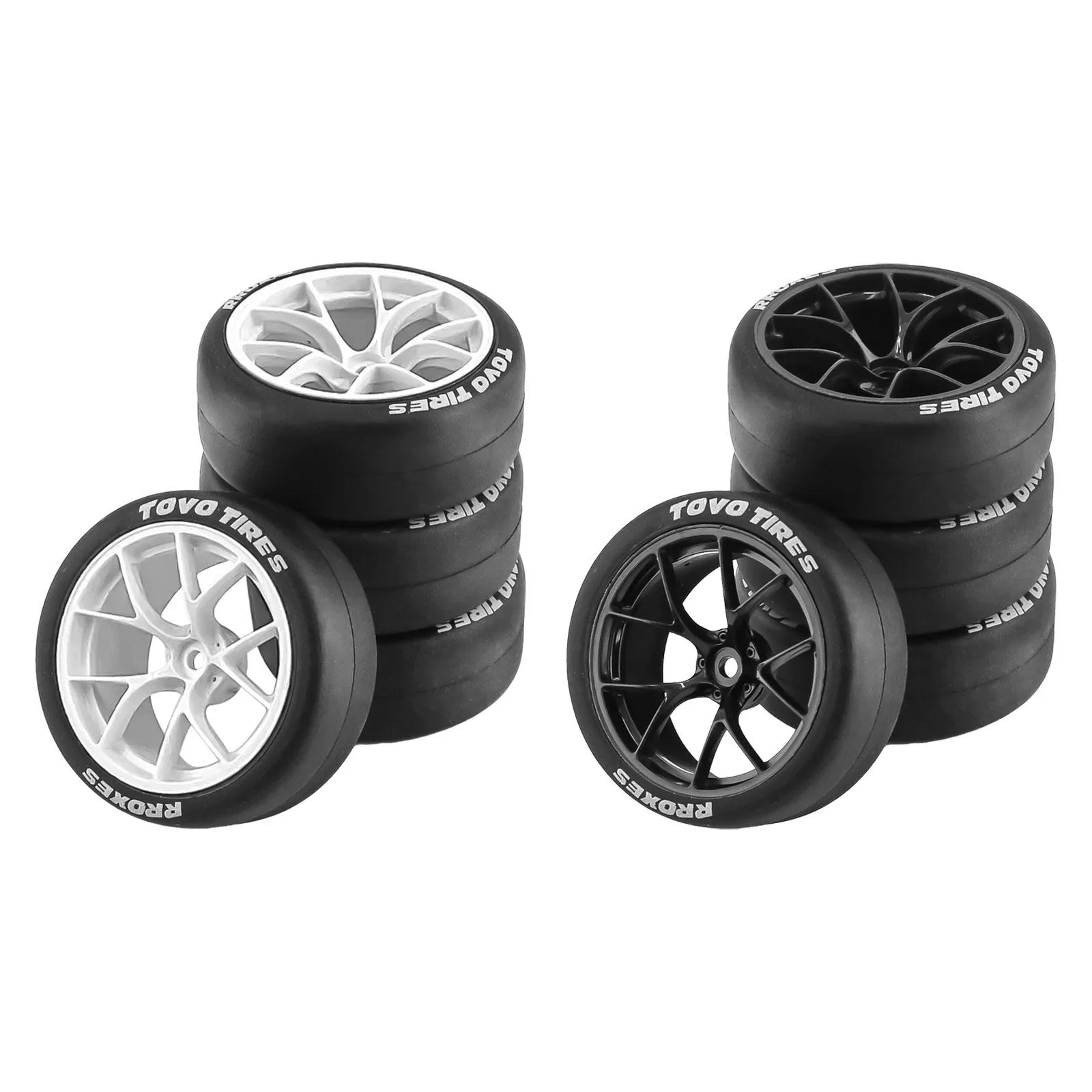 Premium RC Drift Tires - Durable Rubber Tyre Set, 12mm Hub, Perfect for ...