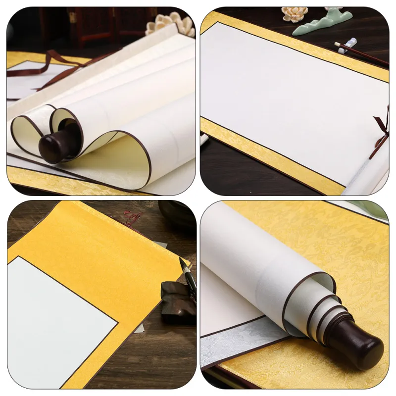 2024 Premium Paper Calligraphy Scroll Set: Blank Chinese Writing ...