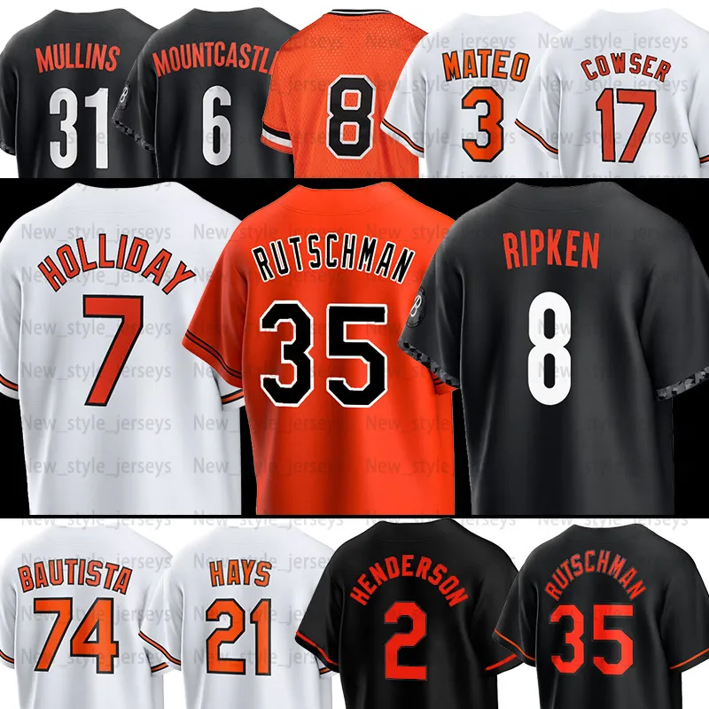 7 Jackson Holliday Baltimores Baseball Oriole Jerseys Cal Ripken Jr 35 ...