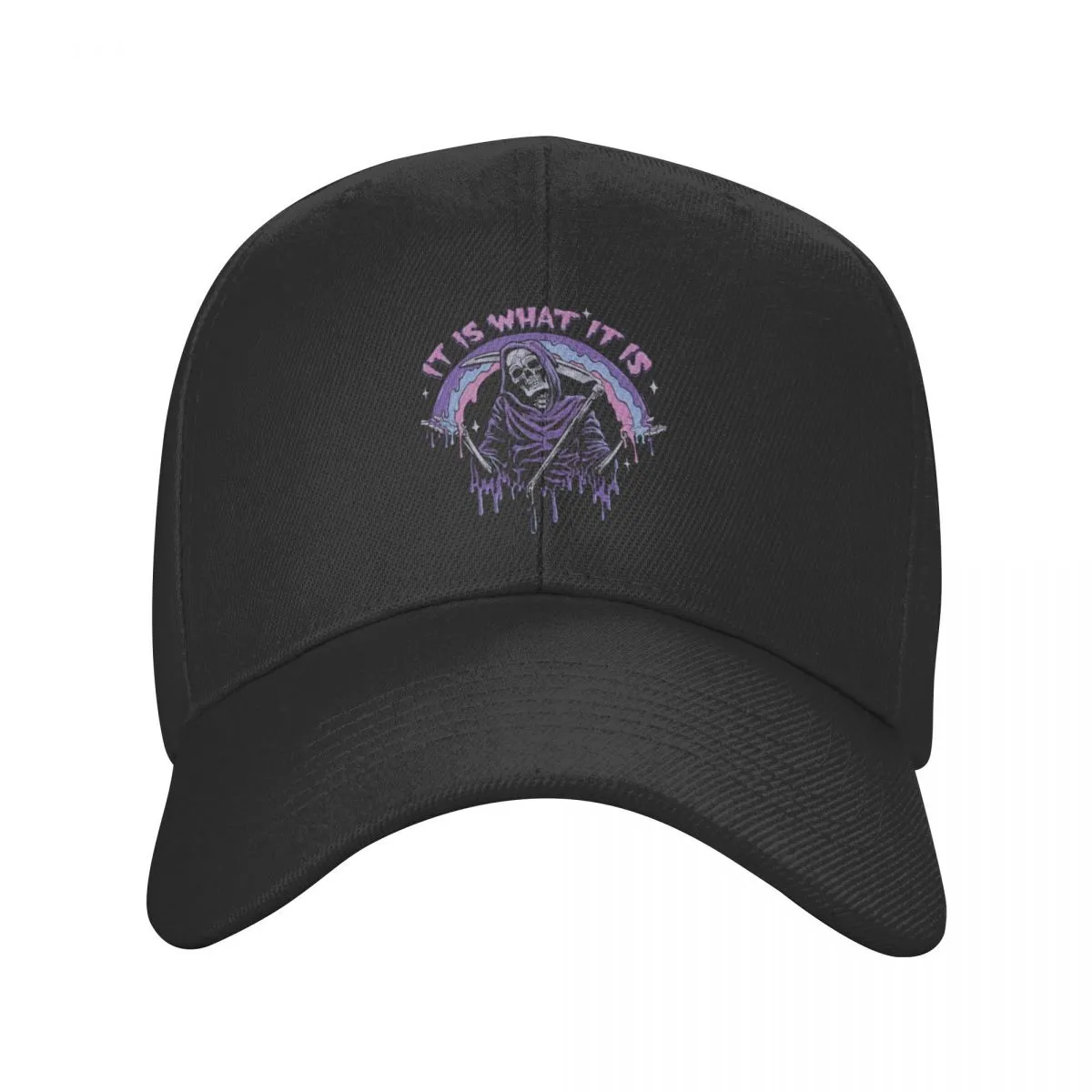 Death of the Grim Reaper Drip snapback baseball cap Bobble Hat - Pastel ...