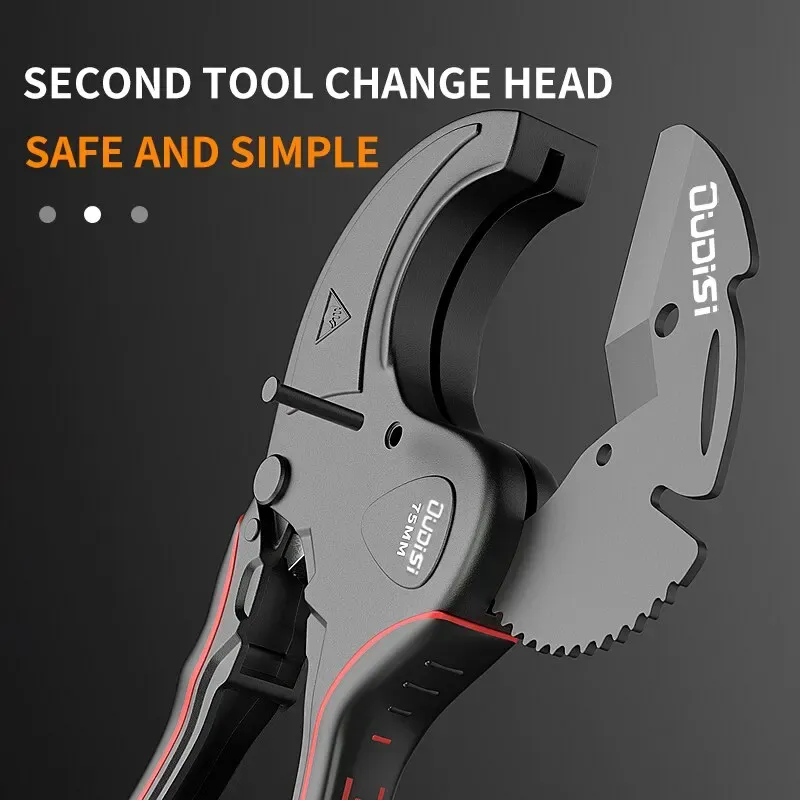 Pipe Cutter 42mm-75mm Aluminum Alloy Body Ratchet Tube Cutter for PVC ...