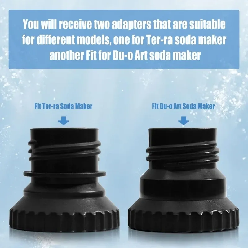 Quick-Connect Glass Bottle Adapter: Refill Sodas Effortlessly with ...