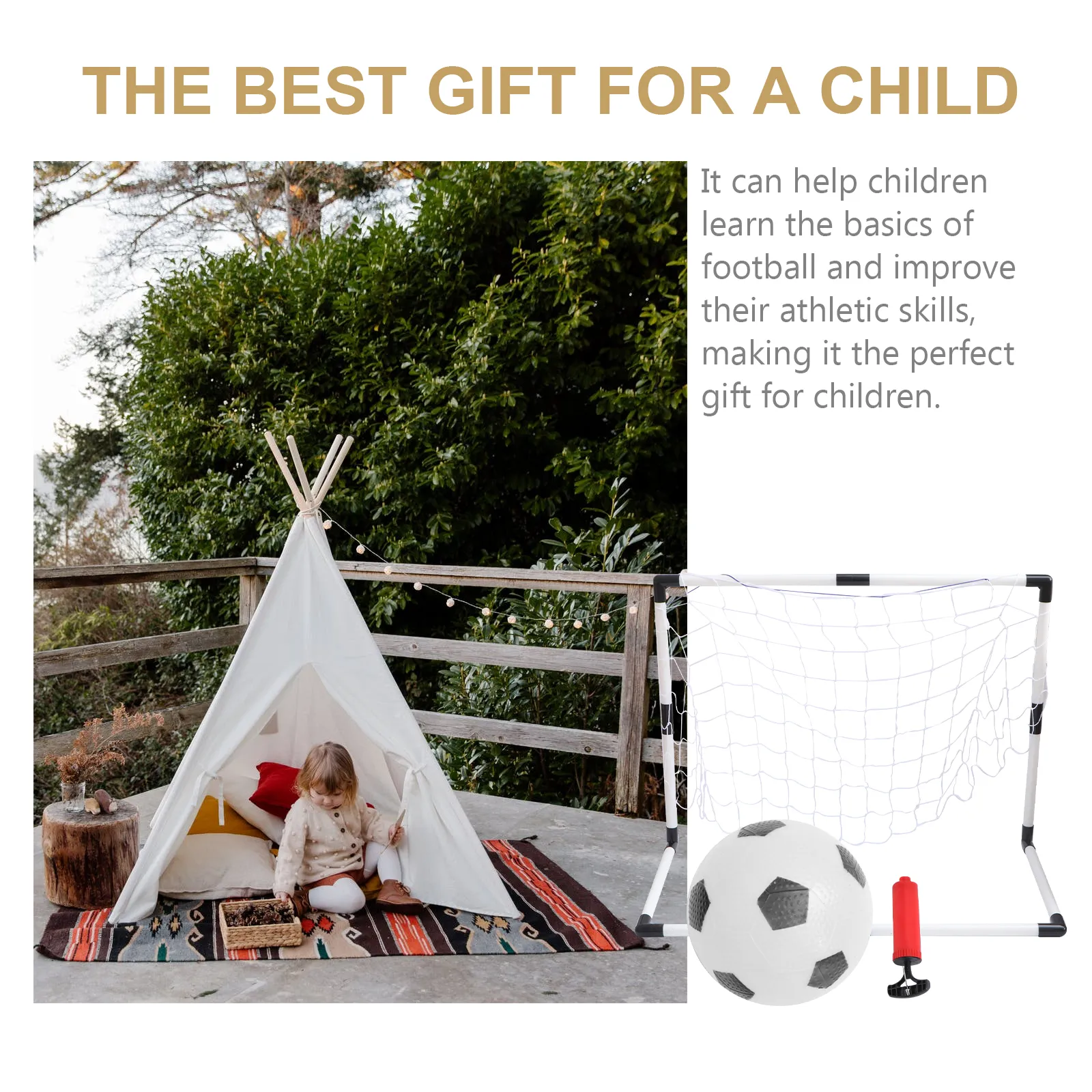 Goal Toys Soccer Net for Kids and Toddlers - Assembly Gate Nets ...
