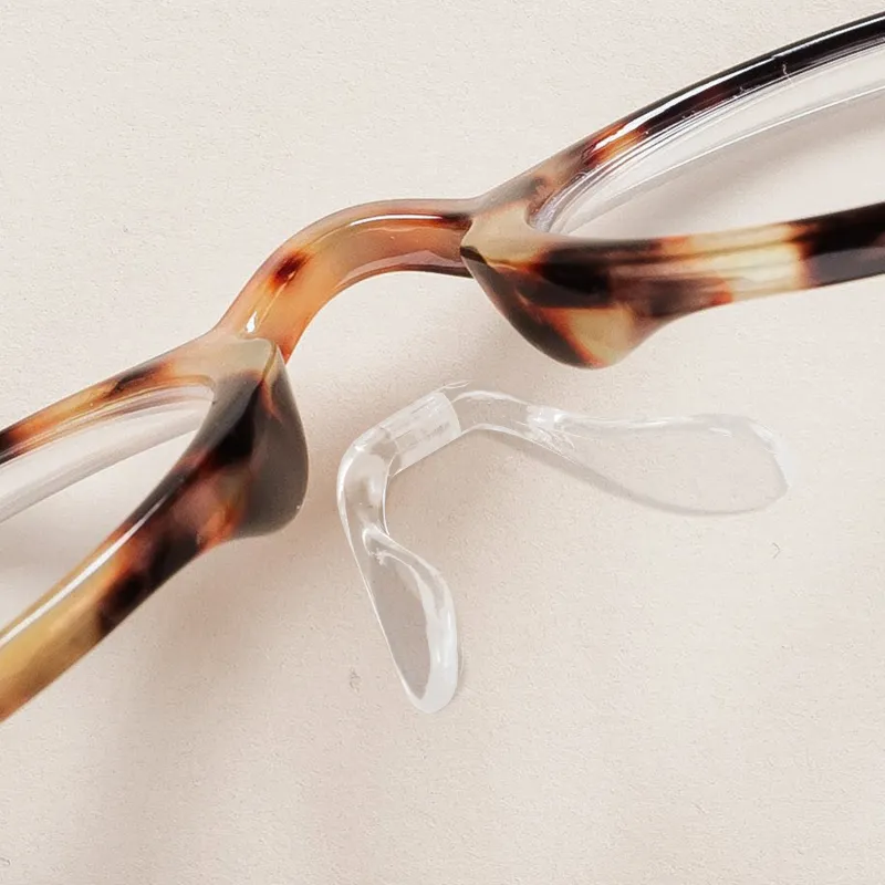 Silicone Nose Pads with Screw, Transparent Eyeglass Repair Kit for ...