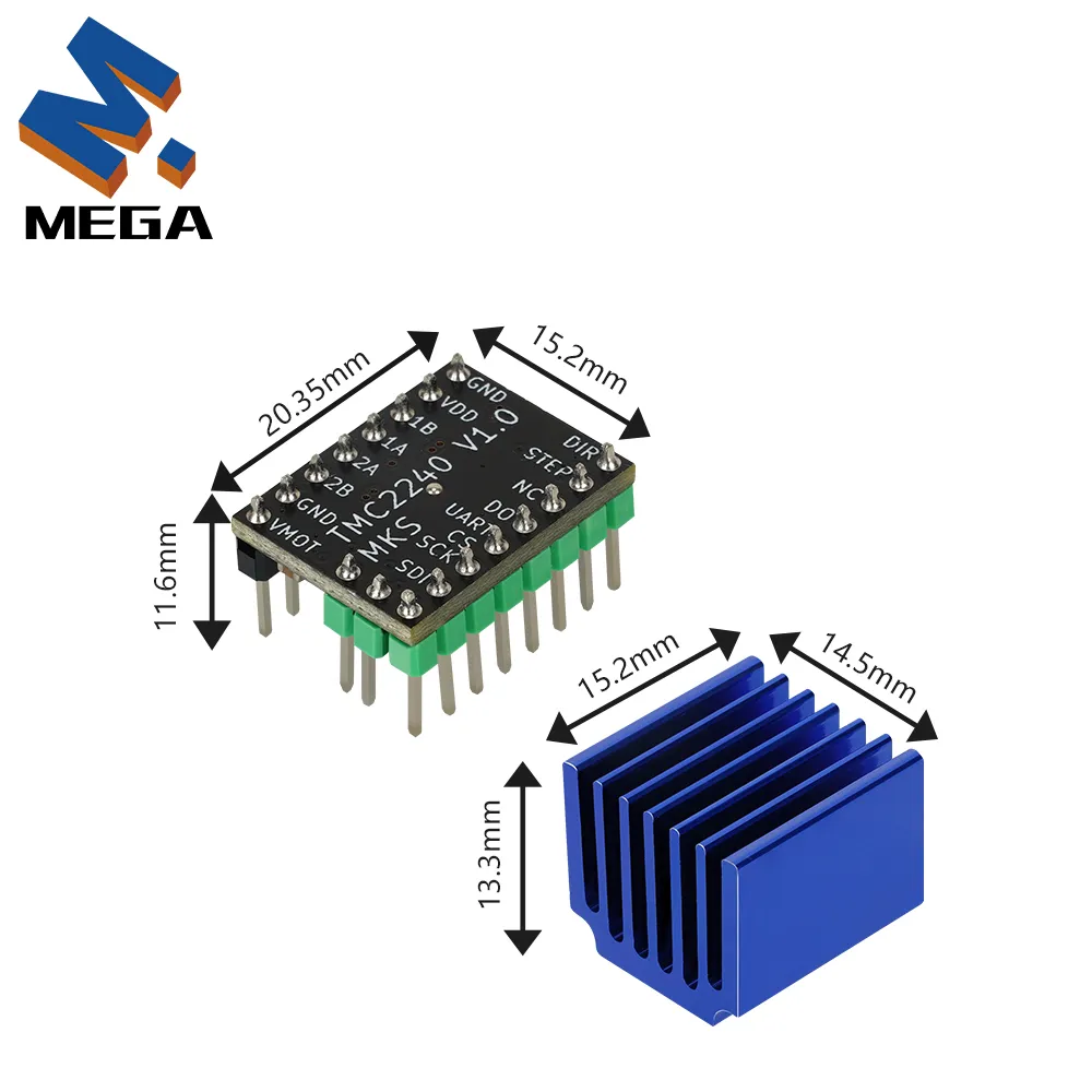 MEGA MKS TMC2240 Stepper Motor Driver Module 3D Printer Parts Silent ...