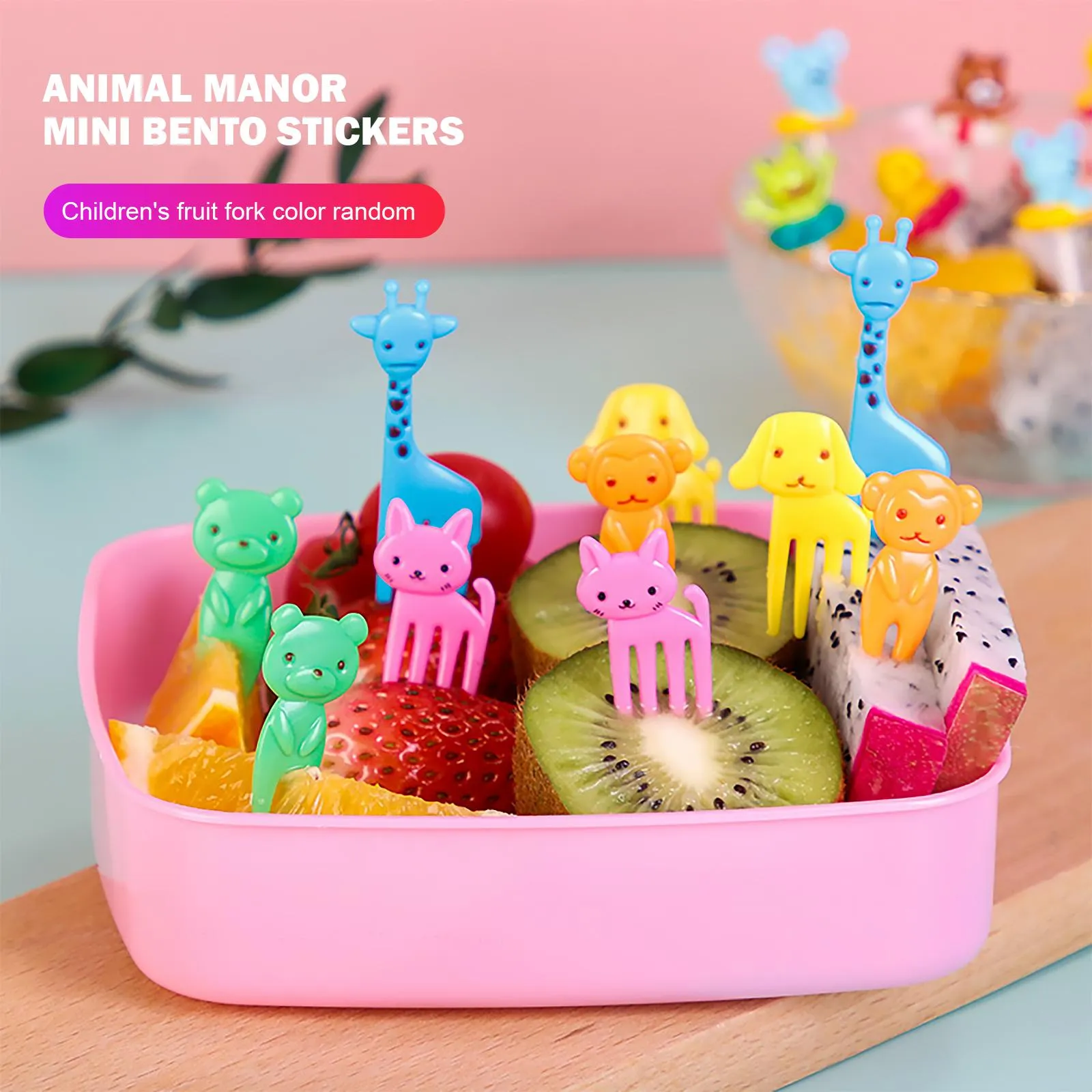 Kids Food-Grade Fork Picks for Bento Decor & Party Supplies: Perfect ...