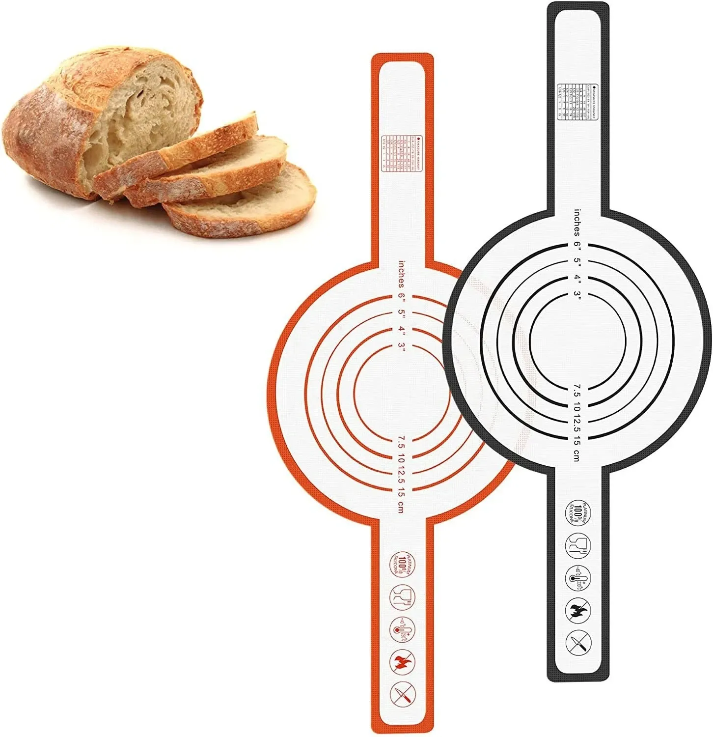 DHgate.com:Non-Stick Silicone Baking Mat for Bread Making with Long ...