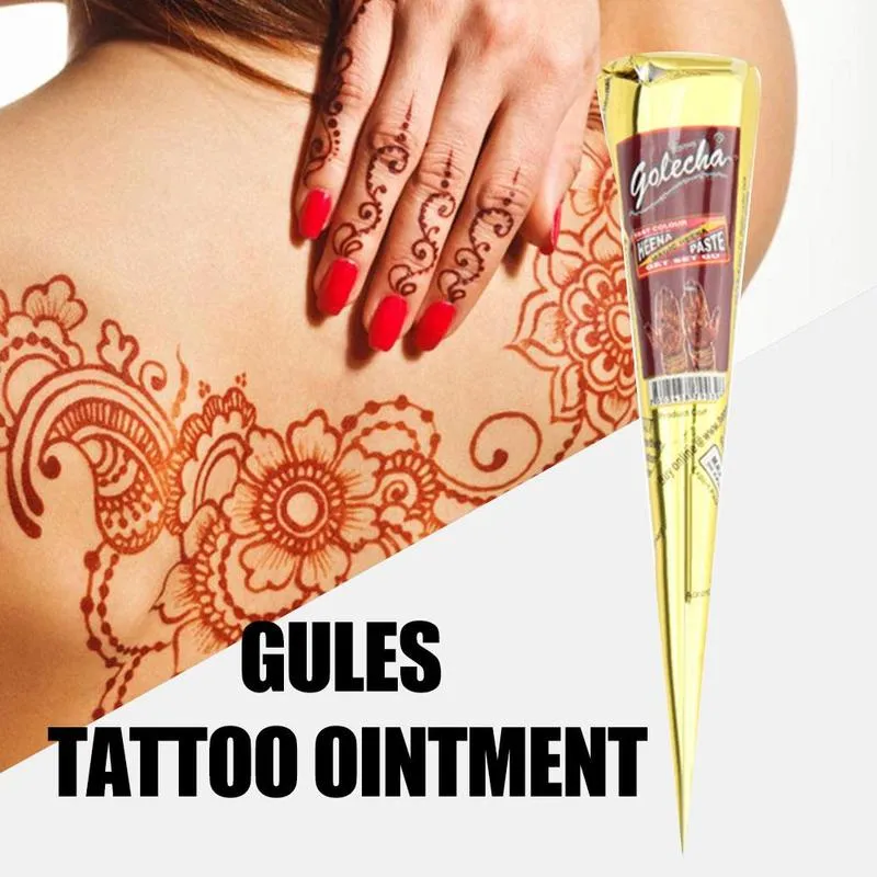Indian henna tattoo - 25g Dark Red Temporary Tattoo...