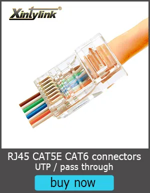 XINTYLINK CAT7 Shielded Ethernet Cable Connector Plug, 10Gbps 50U CAT6A ...