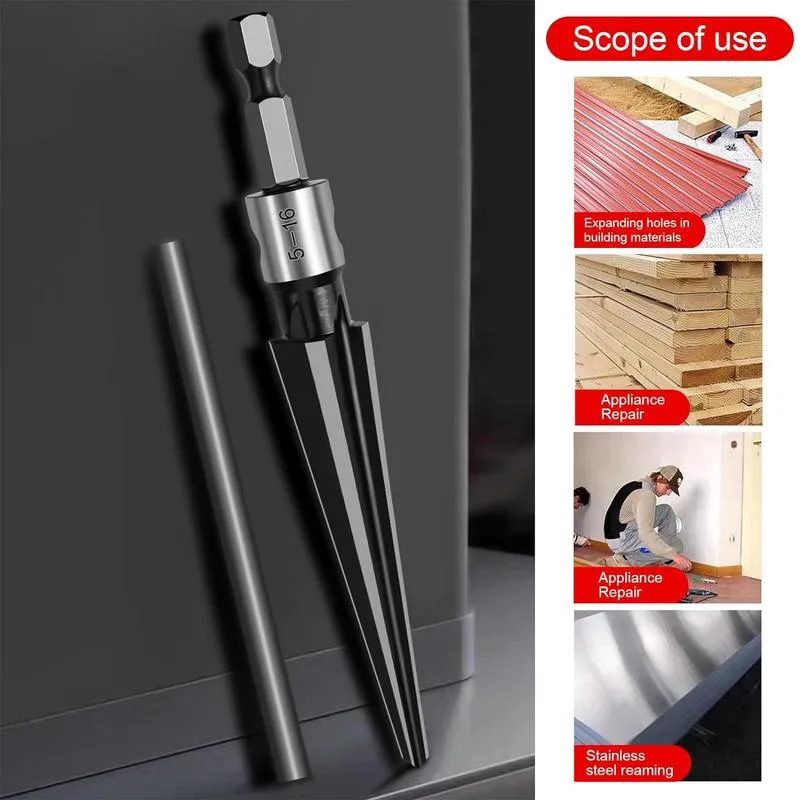 Hex Shank Reamer Drill Bit Set - 5-16mm/3-13mm Tire Reamer Drill Hex ...