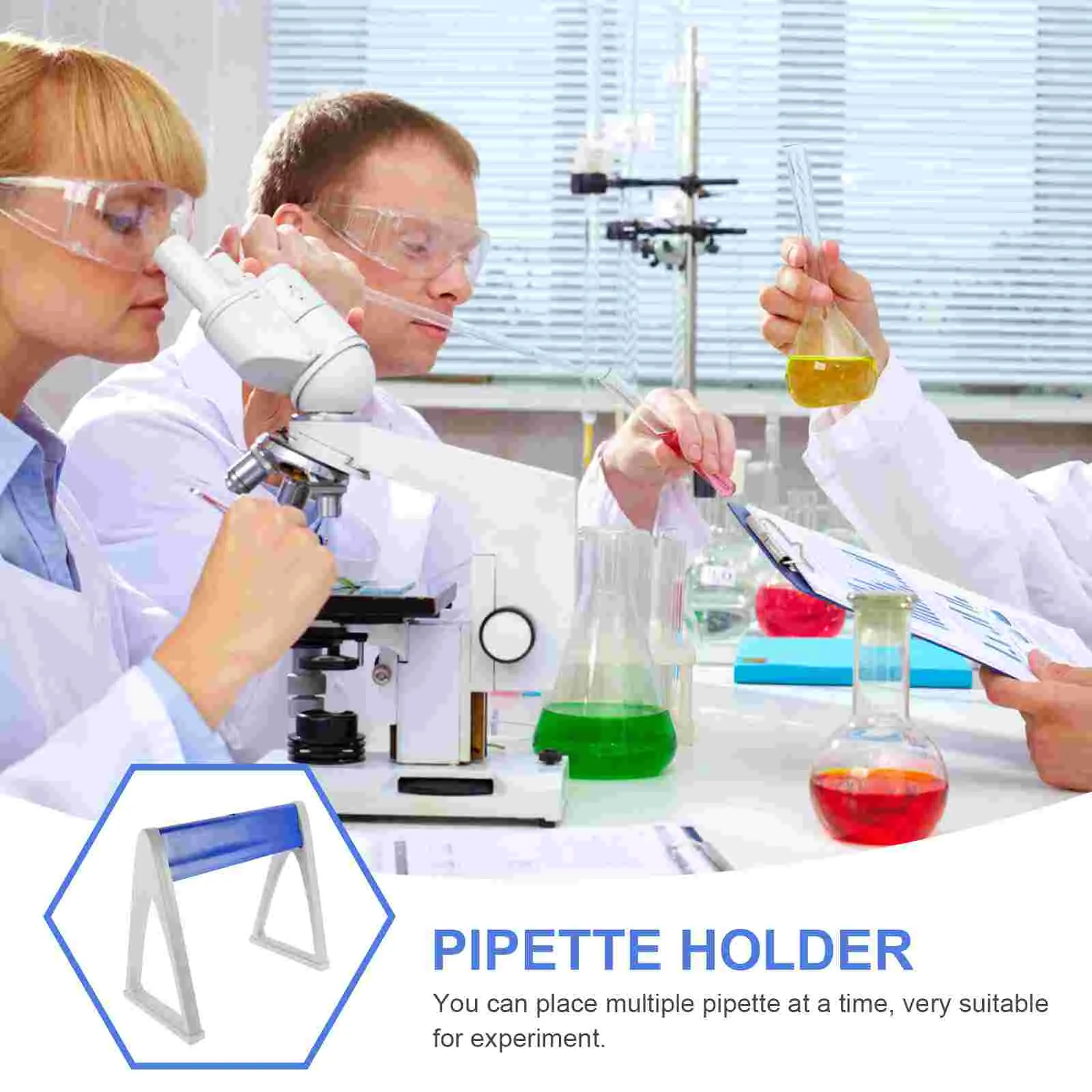 Laboratory Grade Pipettor Stand Holder: Durable Polypropylene Pipette ...