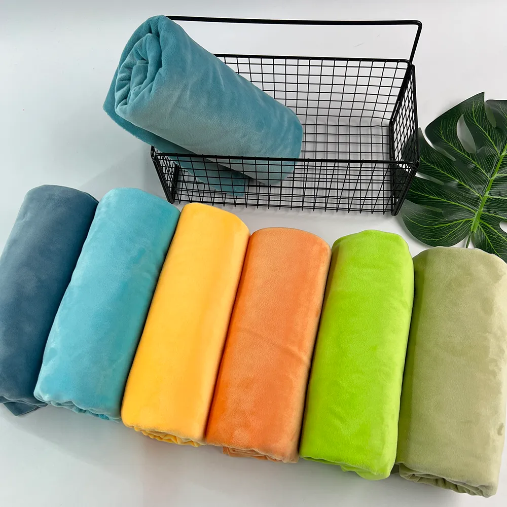 Soft Eco Friendly Minky Fabric 150x100cm 1mm Thick 100% Polyester Faux ...