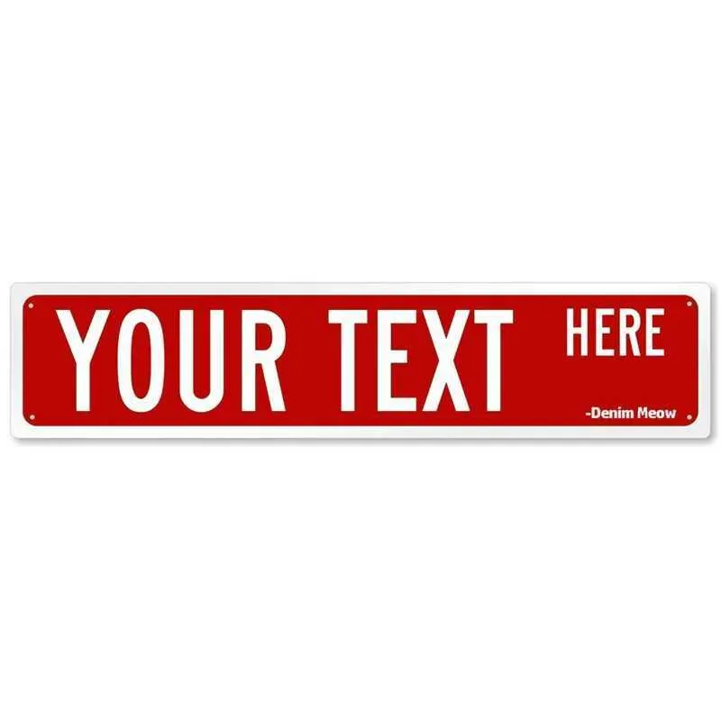 Custom Street Sign: Personalized Metal Signs - Ideal for Home, Office ...