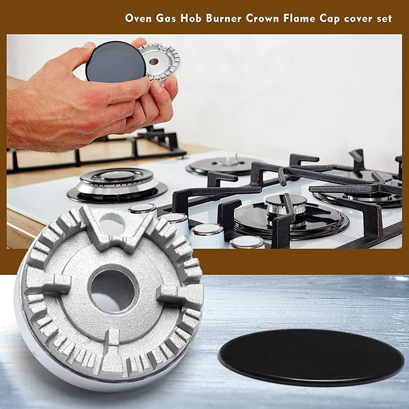 Flame Cap Brass Burner Cap for Gas Stove and Oven Burners Fits Most Gas ...