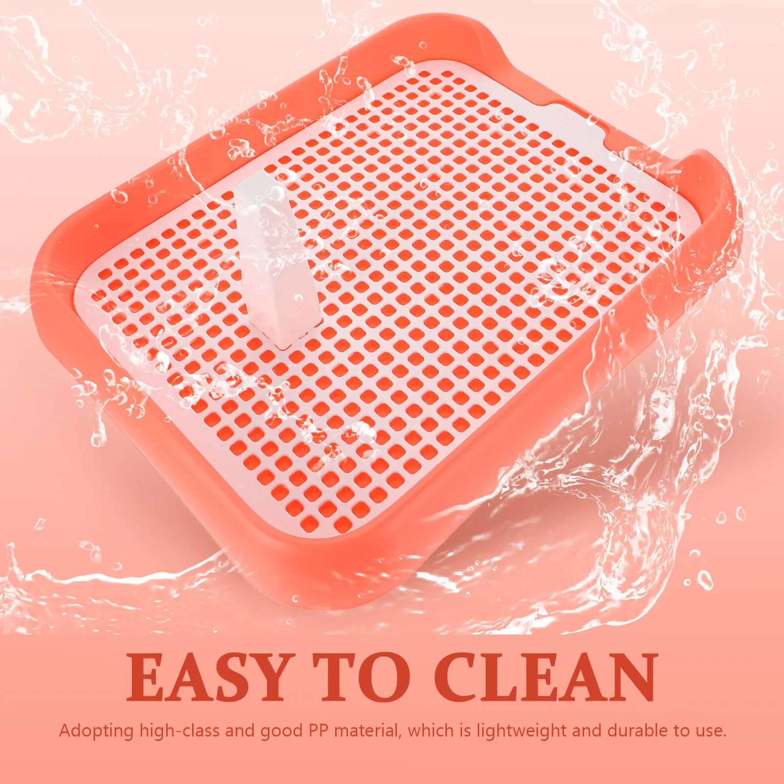 Anti-Slip Plastic Indoor Dog Potty Tray with Mesh, Easy Training Toilet ...