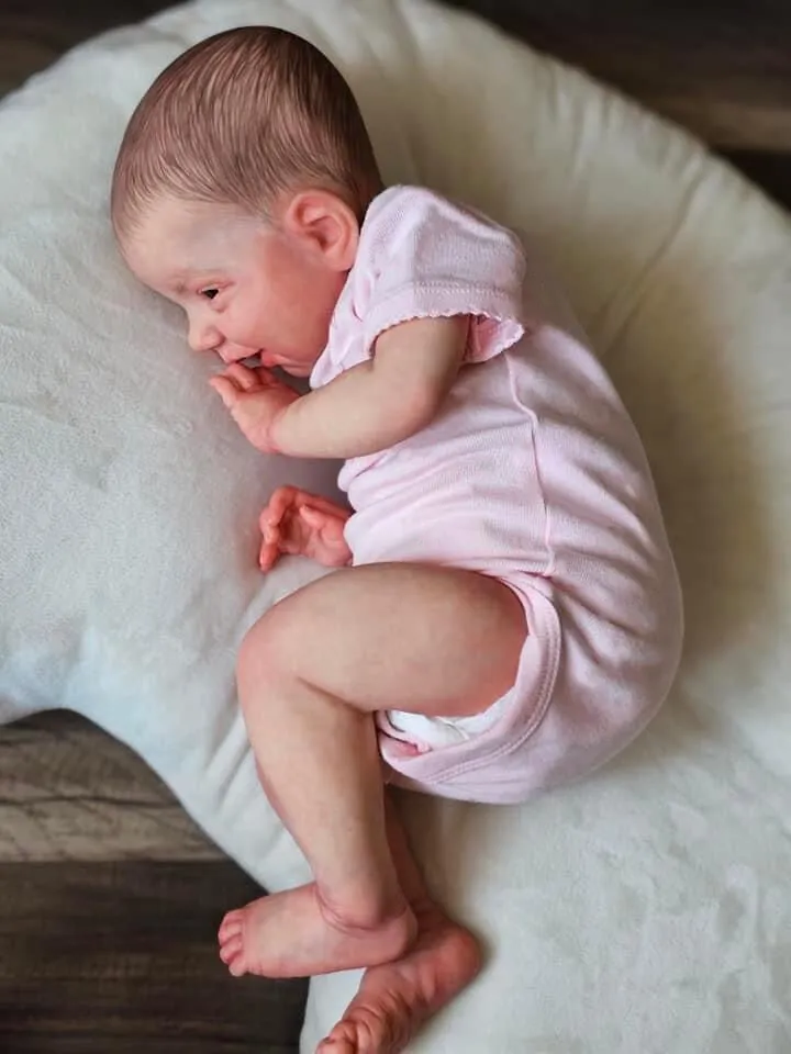 19 Inch Charlie Reborn Baby Realistic Soft Body Newborn Hair-Painted ...