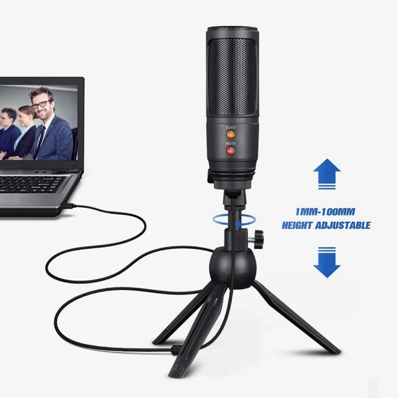 USB Cardioid Condenser Microphone for Voice Recording Streaming ...