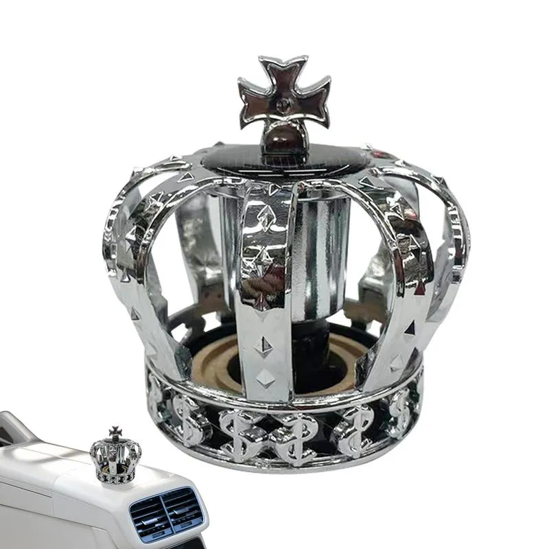 Aromatherapy Car Diffuser Solar Powered Crown Car Fragrance Diffuser ...
