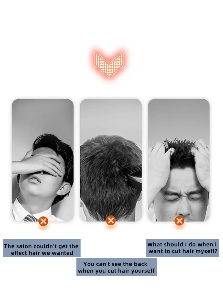 3 Way Mirror 360 Degree Self Haircut Mirror Makeup Mirror For DIY ...