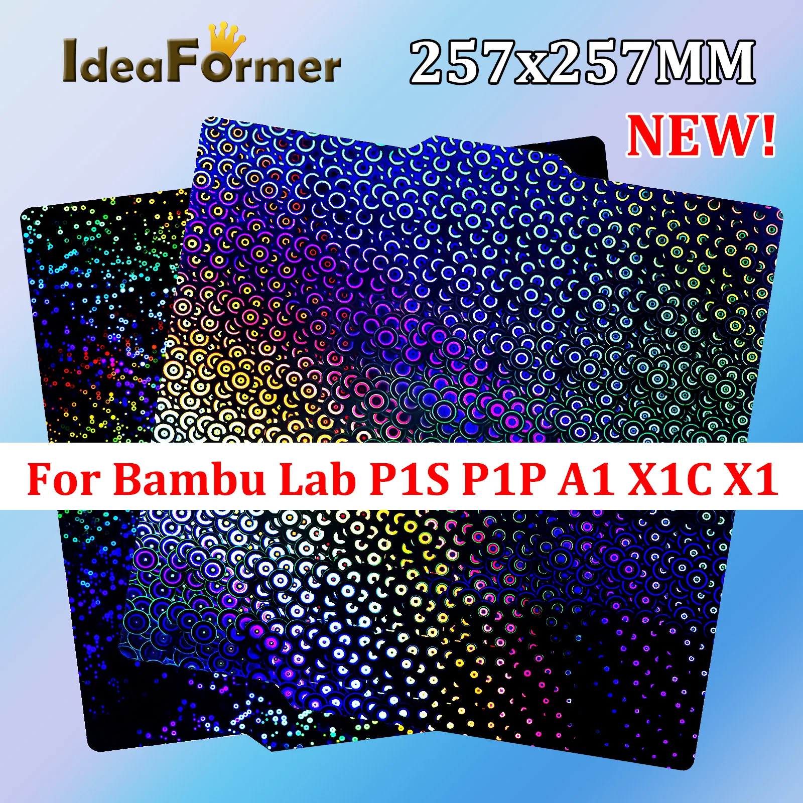 PEK H1H PEF PEI Textured Build Sheet For Bambu Lab 257x257mm PEO PEI ...