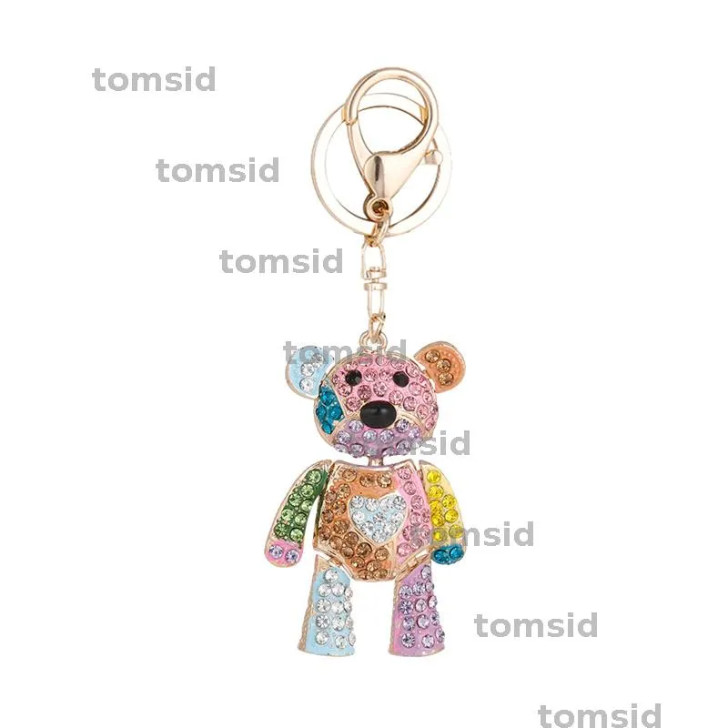 Funny Keychains Teddy Bear Keychain: Cute Plush Bear Keyrings ...