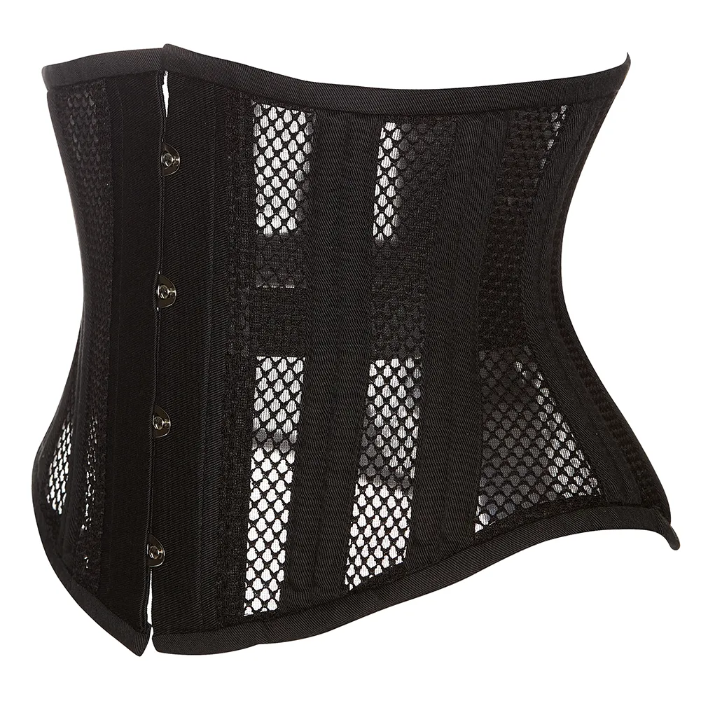 DHgate.com:24 Steel Boned Breathable Mesh Underbust Corset for Short ...