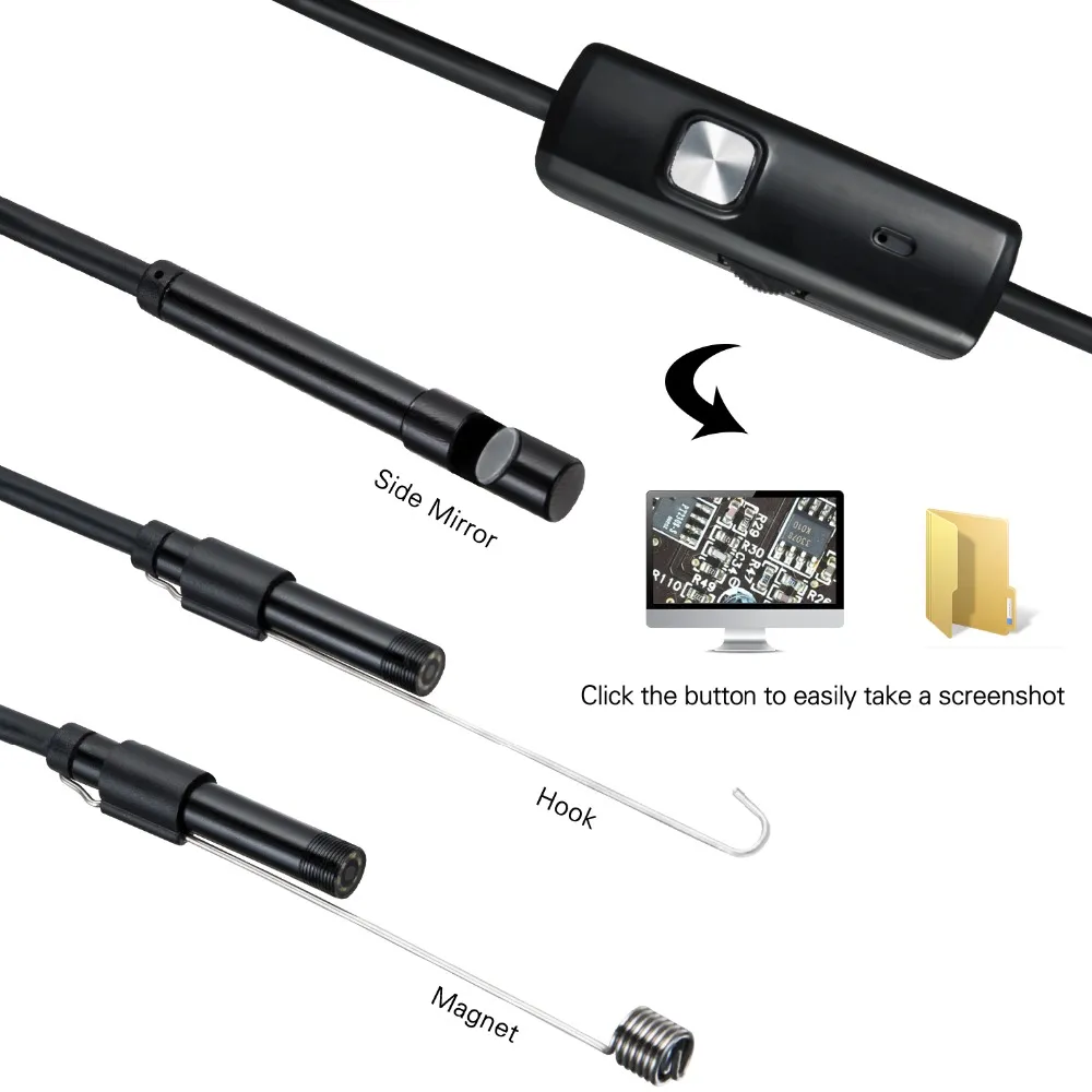 DHgate.com:8mm Lens Endoscope Camera for iPhone, Flexible Semi-Rigid ...