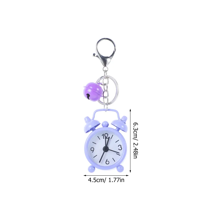 Mini Pocket Clock Keychain Novelty Alarm Clock Pendant For Handbags ...