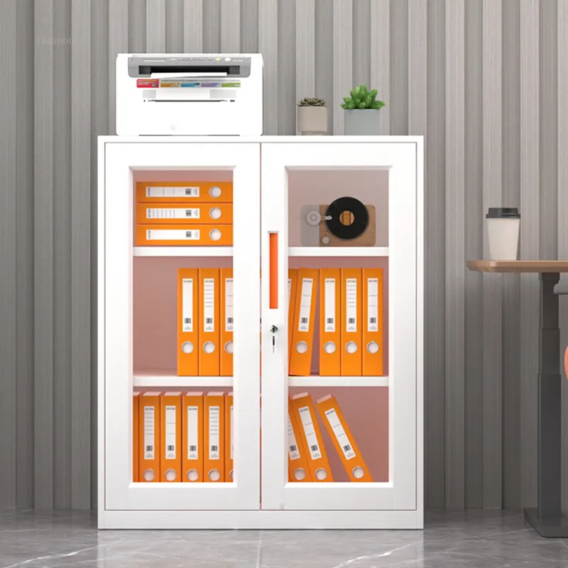 Modern Metal Filing Cabinet: Floor Locked, Multi Functional Storage For ...