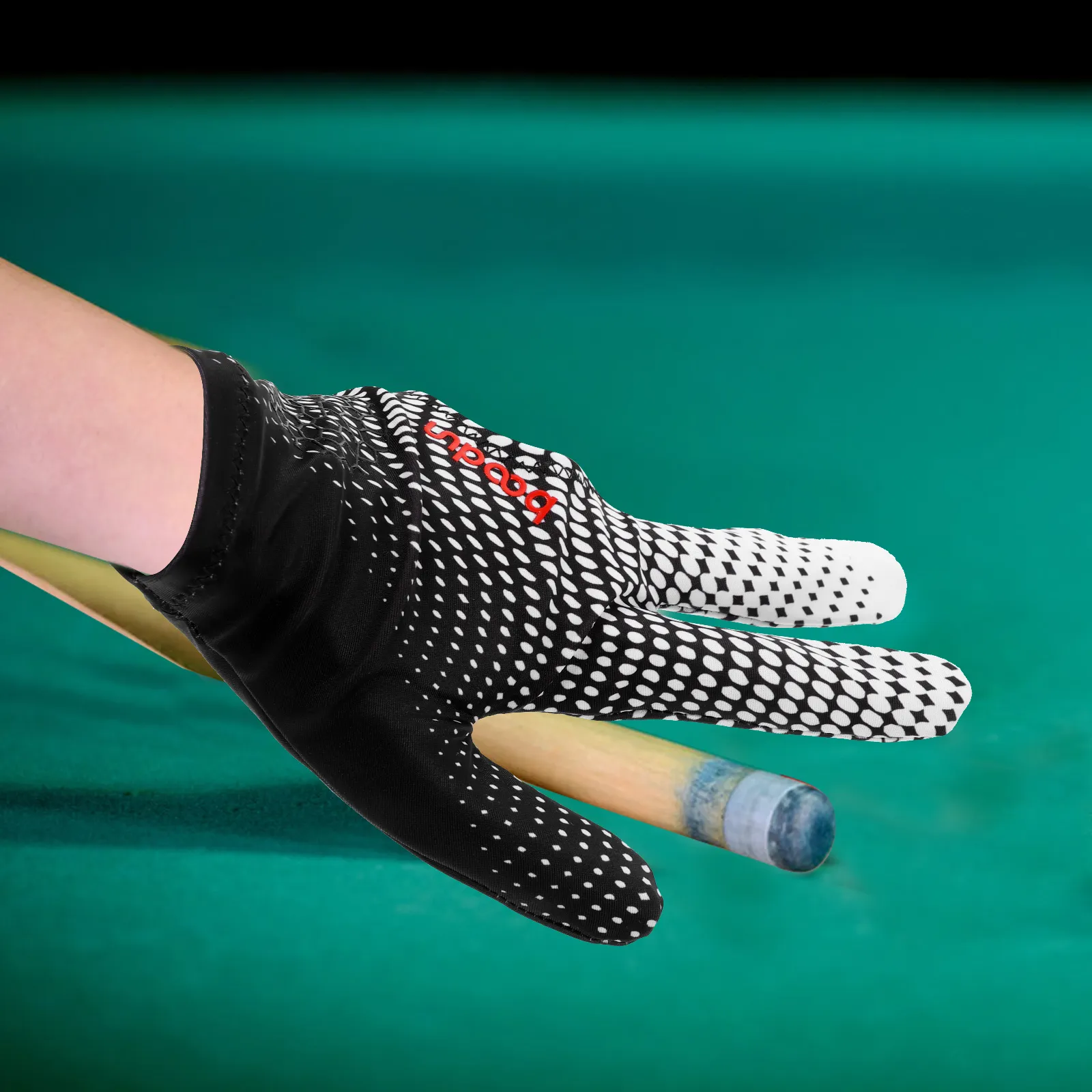 Breathable 3-Finger Snooker & Billiards Stretchy Gloves with Anti-Slip ...