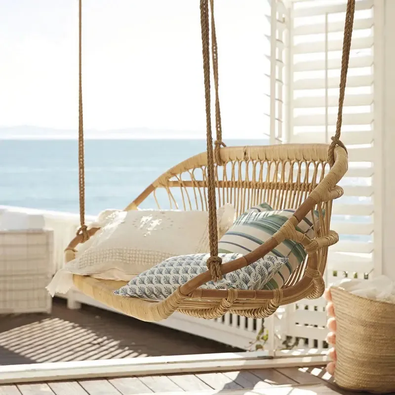 Double rattan hanging chair store