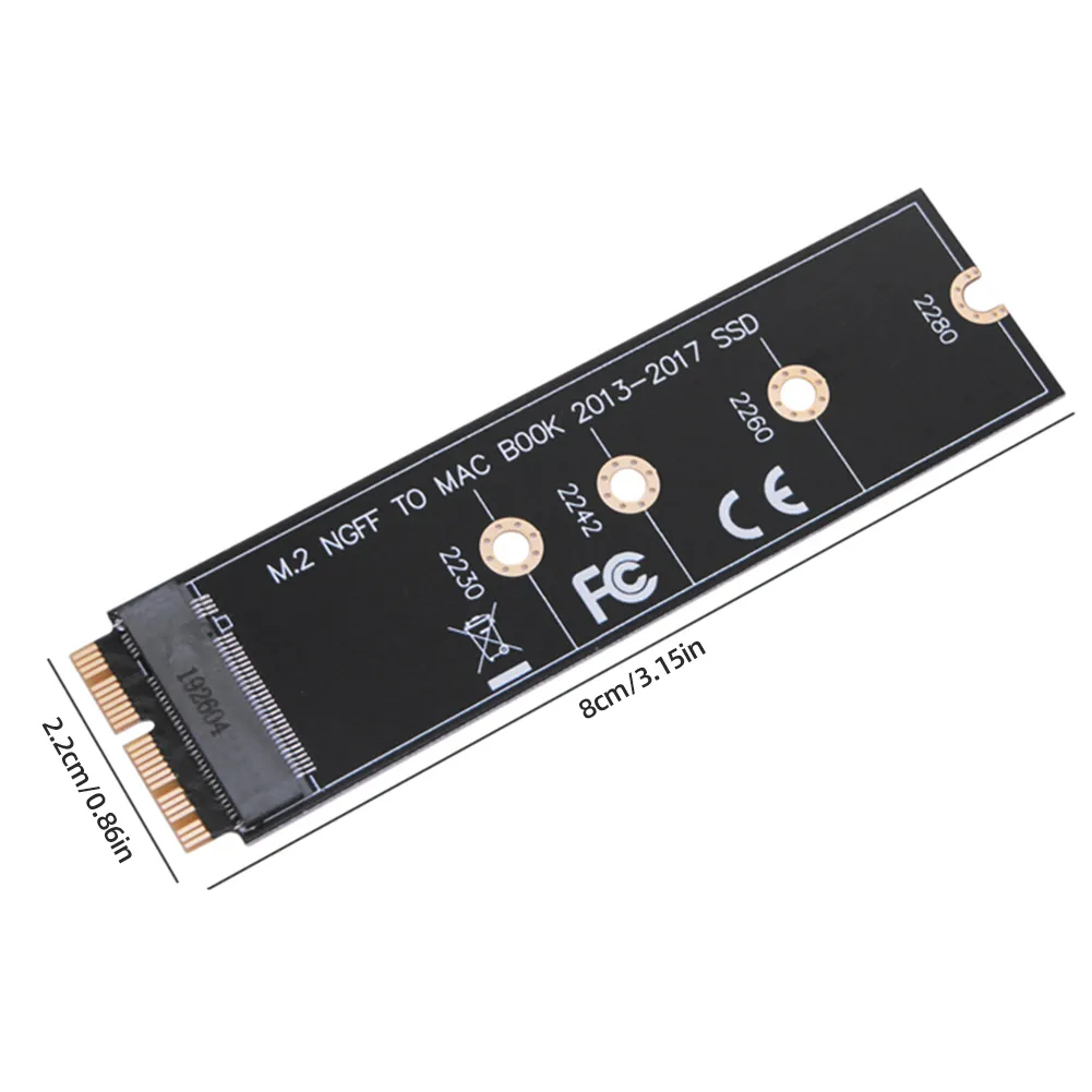 M.2 NVMe SSD Adapter PCB Converter for MacBook Air 2013-2017 and Pro ...
