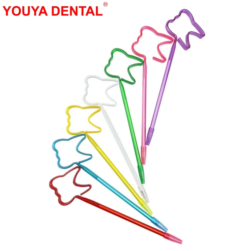 Creative Tooth-Shaped Ballpoint Pen Set - 10 Dental Pens for Dentists ...