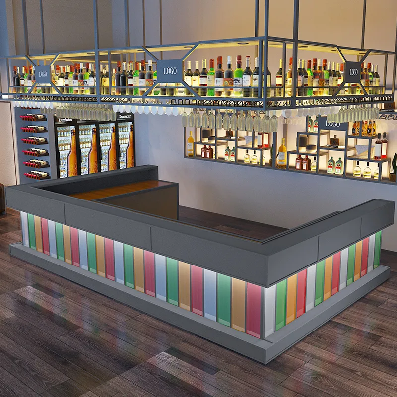 Wall Mount Organizer Bar Cabinet Hanging Metal Frame Houses Square ...