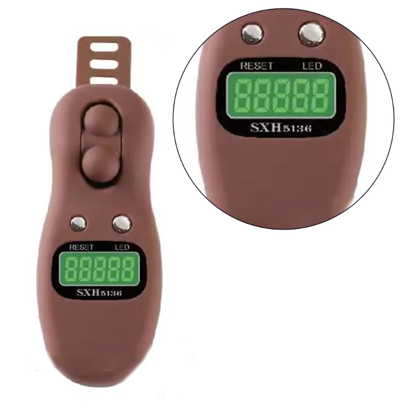 LED Tasbih Tally Tally Counter Clicker With Resettable Rotating Prayer ...