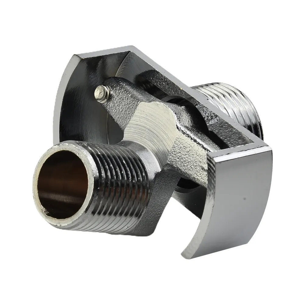 Adjustable Copper Shower Head Angle Adapter with Curved Intake Pipe for ...