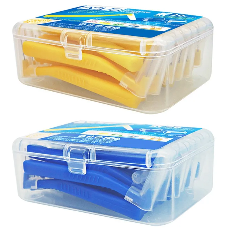 Dental Pick Tool: L Shape Interdental Brush Set For Oral Care ...