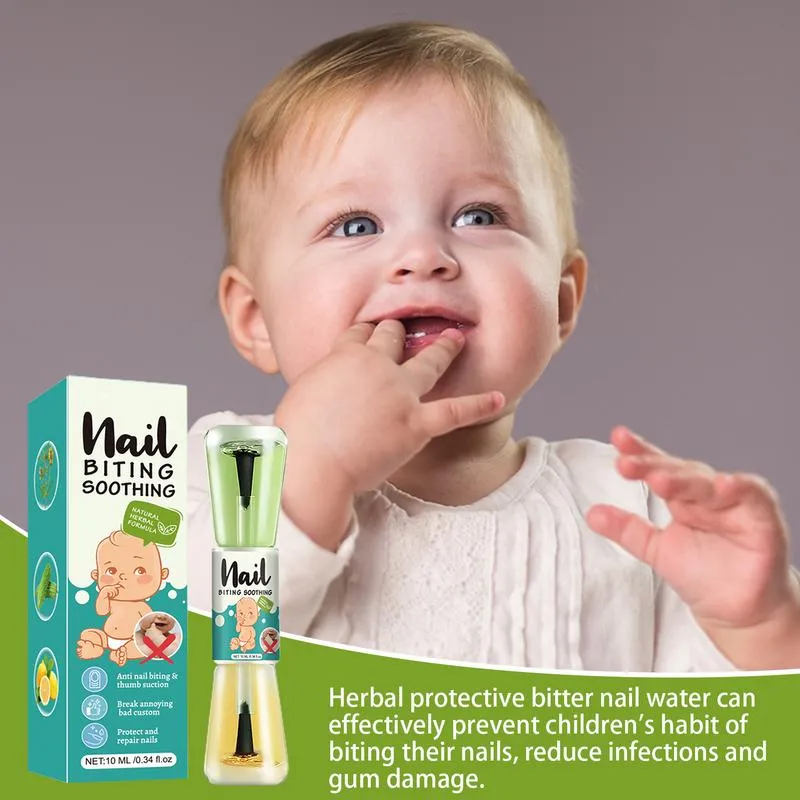 Anti-Biting Nail Polish: Safe Nail Care Solution for Kids & Adults 10ml ...