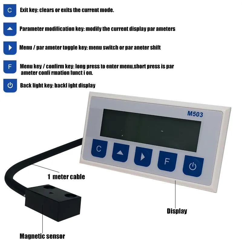 DHgate.com:M503 Micro Magnetic Scale Integrated Embedded Measurement ...