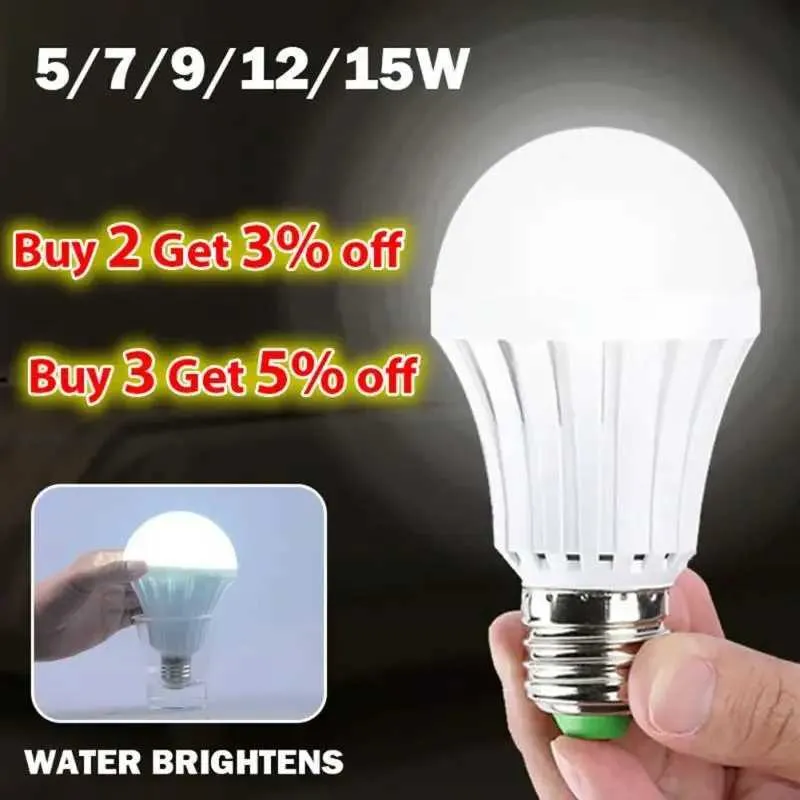 Rechargeable E27 LED Emergency Light Bulb - 5/7/9/15W - Outdoor ...