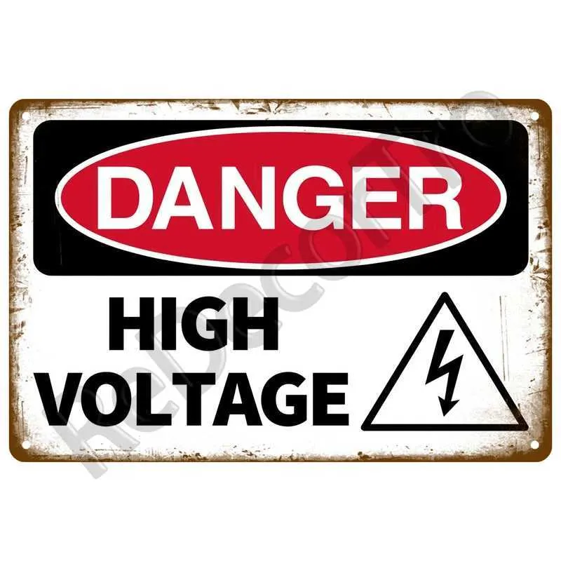 Warning Safety Signs Metal Signs Danger Caution Tin Sign Boards Home ...