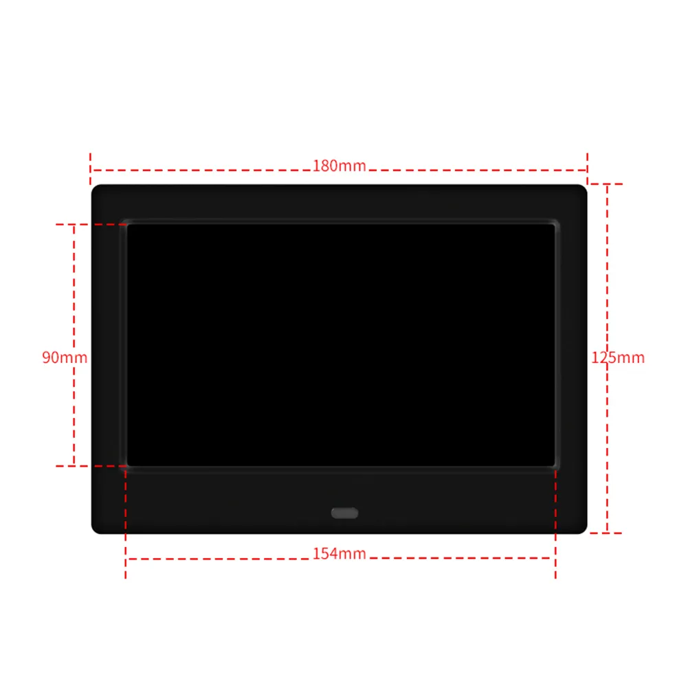 7 Inch HD LED Digital Photo Frame with Music and Video Player, Supports ...
