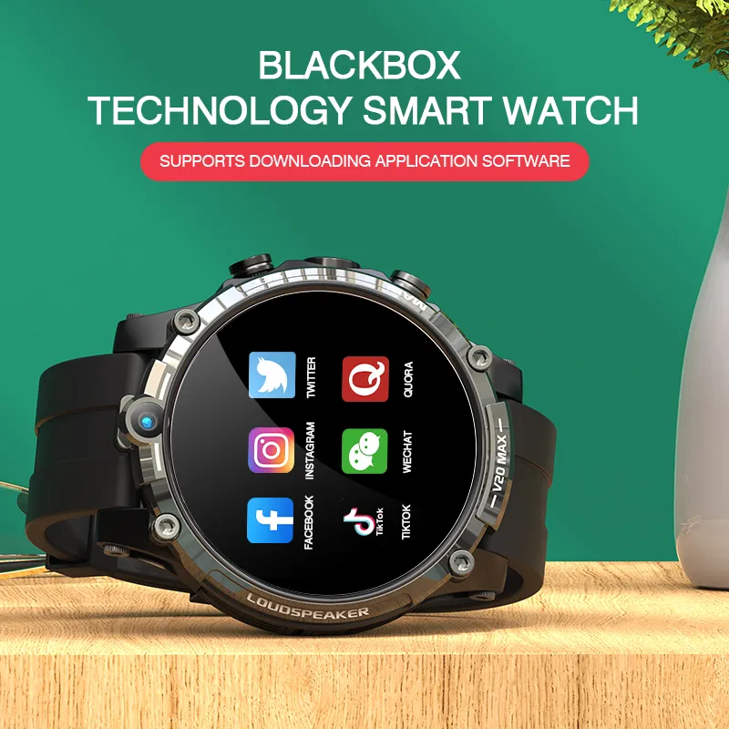 V20 MAX 4G LTE upcoming smartwatch with Dual Cameras, Video Call ...