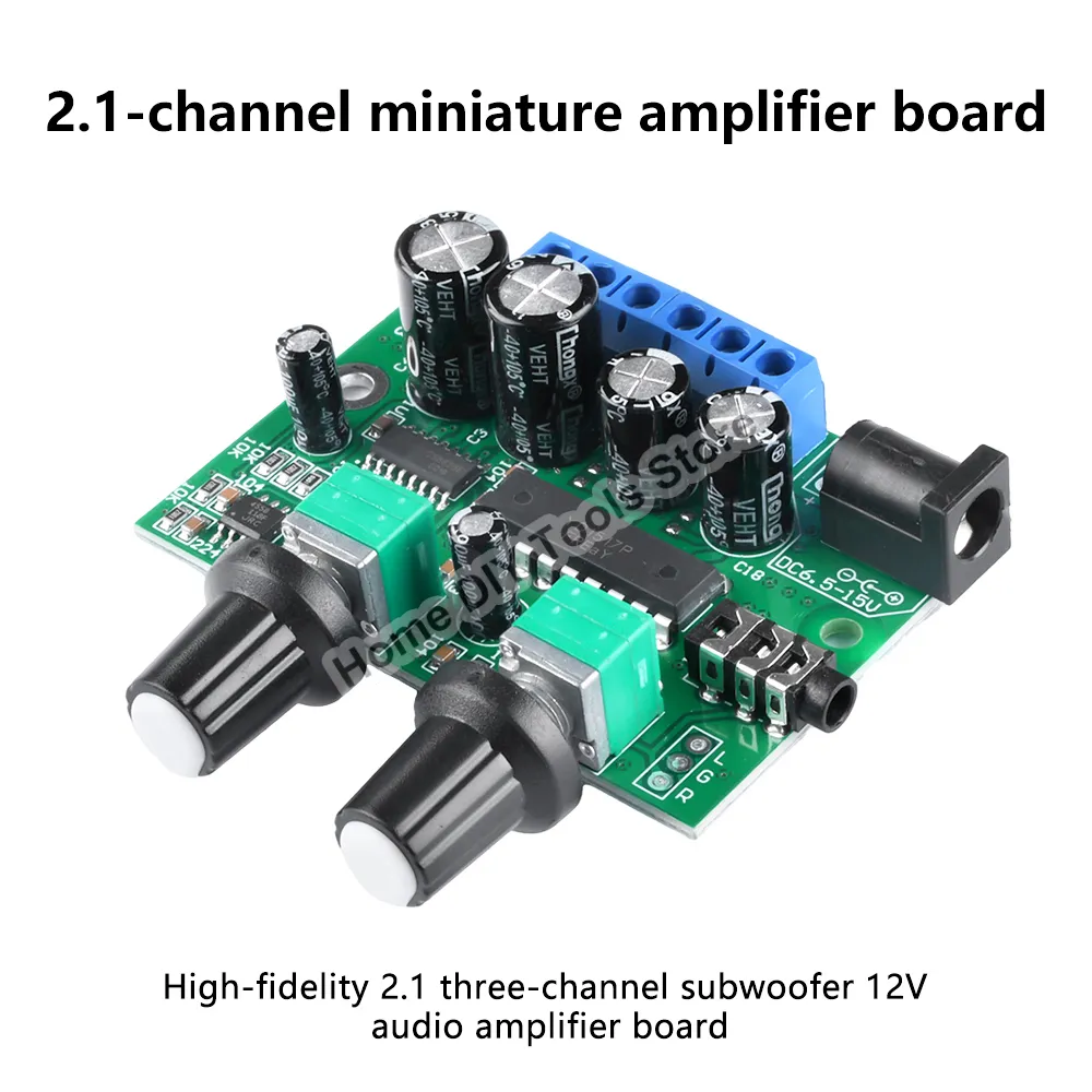 1 Amplifier Board Class D Power Amplifier Module 25W+6W+6W HiFi Audio Amp Board For Speaker ...