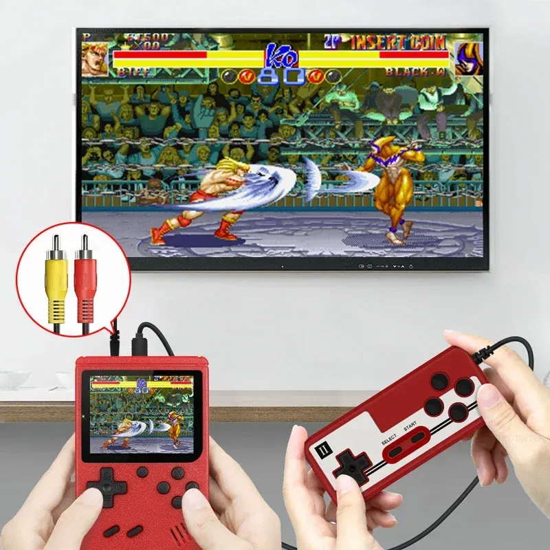 8-Bit Handheld Console with 400 FC Games & Portable 2.4 Color LCD ...