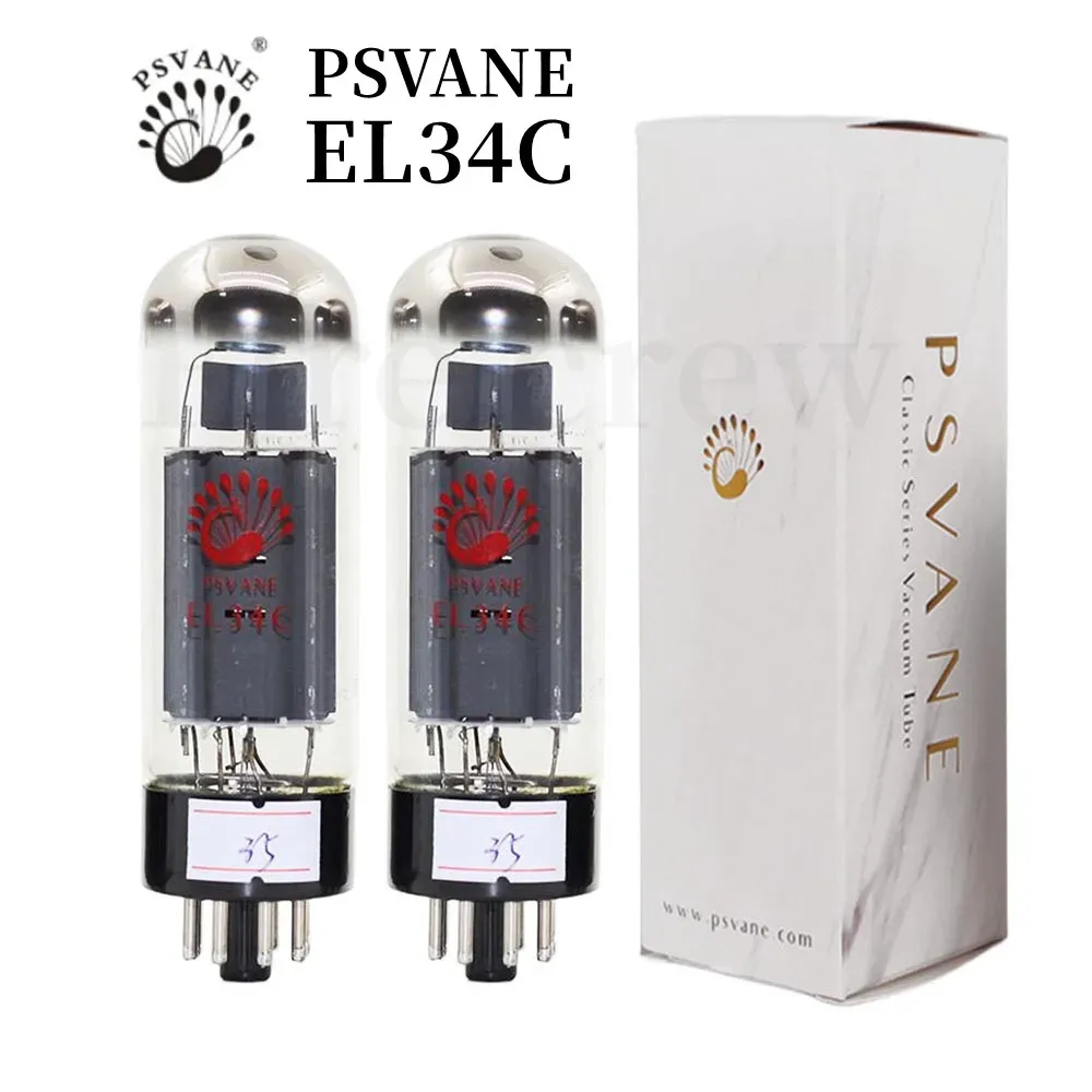 مكبرات الصوت طاقم النار Psvane EL34C VACUUMTUBE صمام الصوت يحل محل 5881 6L6G 6CA7 KT77 EL34 ...