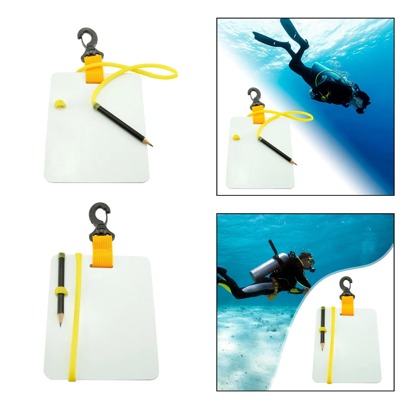Waterproof Dive Slate with Pencil | Compact Underwater Writing Board ...