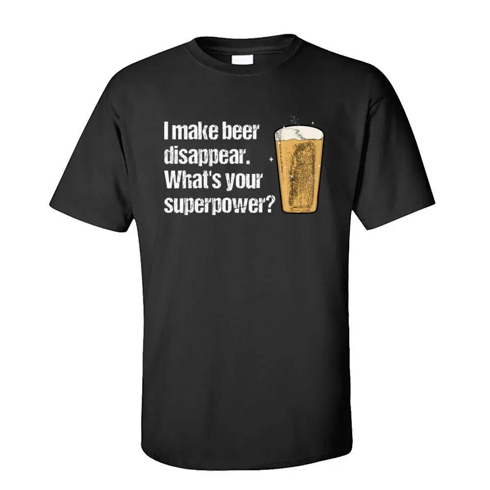 Trendy Men's O-Neck T-Shirts: Funny Beer Sayings, Comfy Tees for Casual ...
